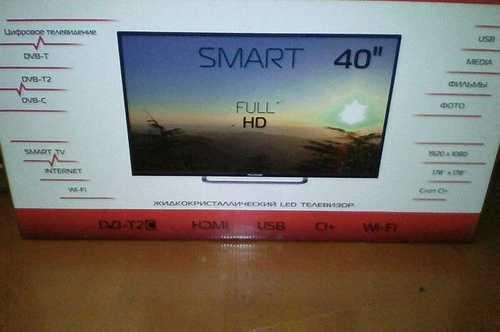 Smart tv Wi-Fi LED HD телевизор Polar 40