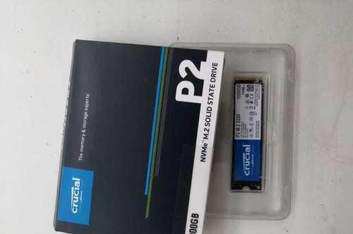 SSD накопитель crucial P2 CT1000P2SSD8 1тб, M.2 22