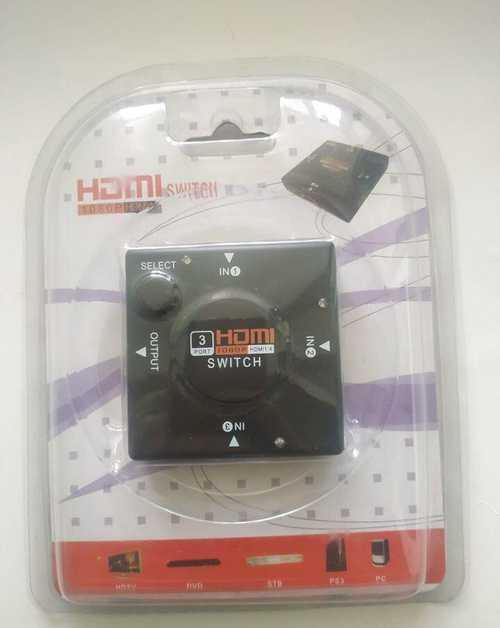 Разветвитель hdmi switch 3x1, Rexant