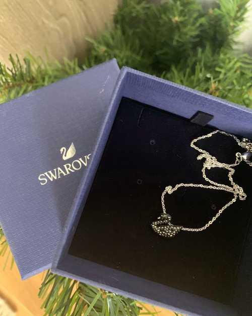 Подвеска Чёрный лебедь swarovski iconic swan