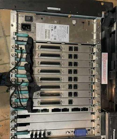 Атс panasonic KX-TDA200 с блоком pslp 1433