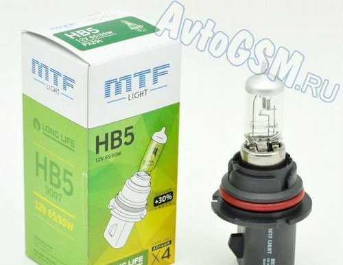 Галогенная лампа MTF Light Long Life +30 HB5/9007 (12V 65/55W) 2900К - страна-производитель - Корея, яркость - 1350/1000 Lm, увеличенная длина луча