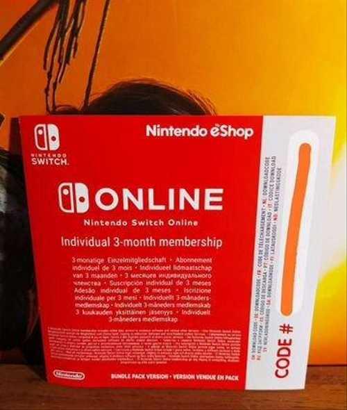 Подписка Nintendo 3 месяца Switch Online