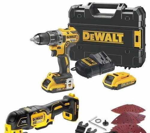 Дрель dewalt DCD 791 D2 + Мультитул DCS 356 N