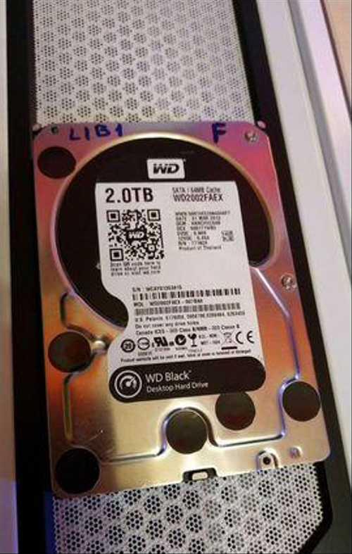 Жесткий диск 2 Тб WD Black wd2002faex 2 TB hdd