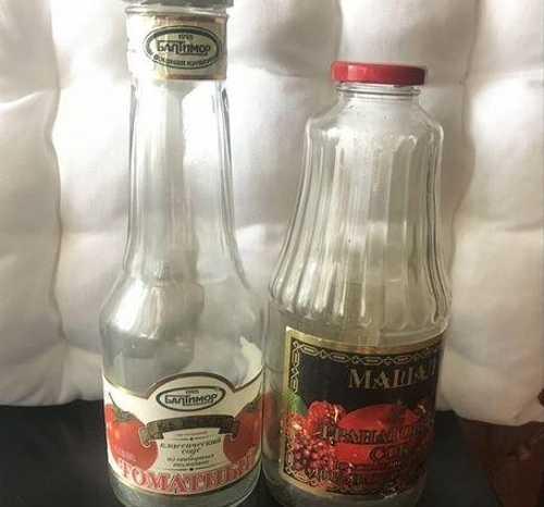 Бутылки/банки стеклянные из-под кетчупа, сока