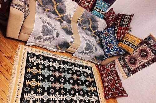 Эко ковры хлопок двусторонние турецкие килимы