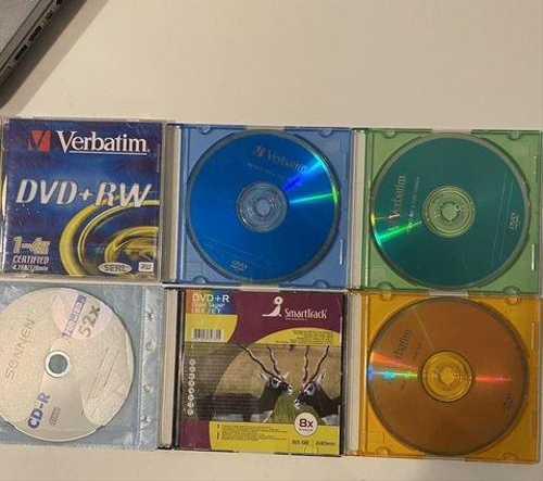 Болванки dvd cd, 6+2 штуки