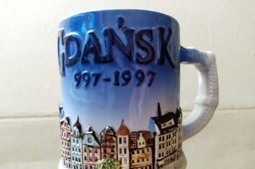 Коллекционная Кружка для пива gdansk 997-1997