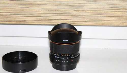 Samyang 8mm f/3.5 Canon EF-S (bower)