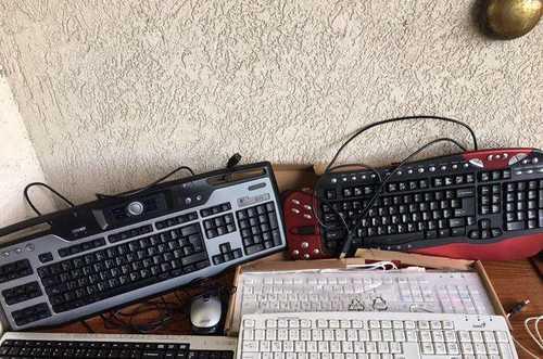 Клавиатуры проводные новые и бу