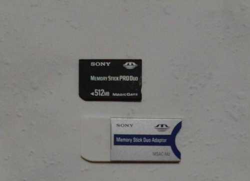 Карта памяти Sony Memory Stick PRO Duo 512mb