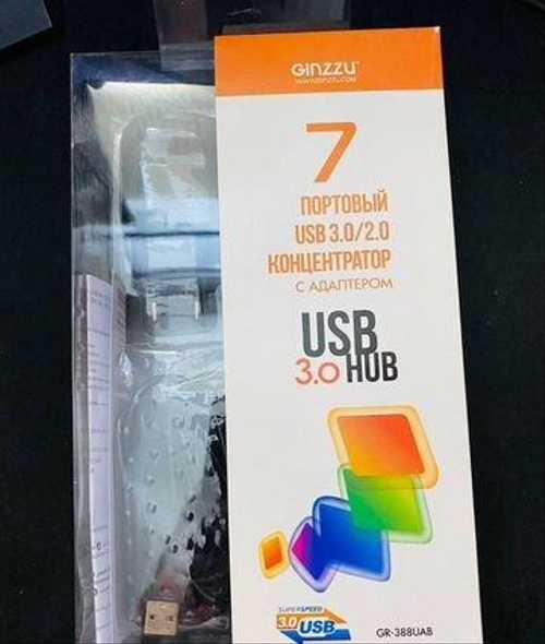 USB3.0 Hub Ginzzu GR-388UAB