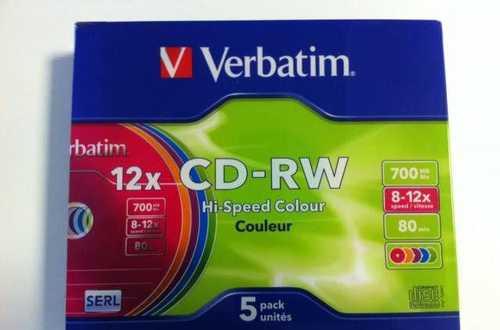 Перезаписываемые диски CD-RW Verbatim