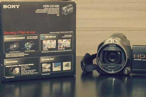 Видеокамера sony hdr cx740e