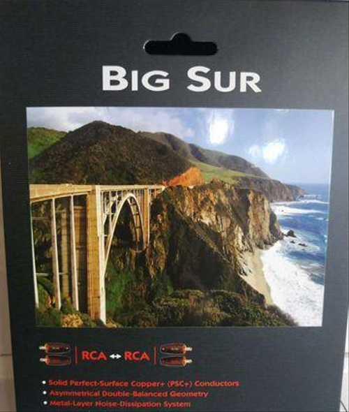 Кабель межблочный аудио AudioQuest Big Sur 2RCA