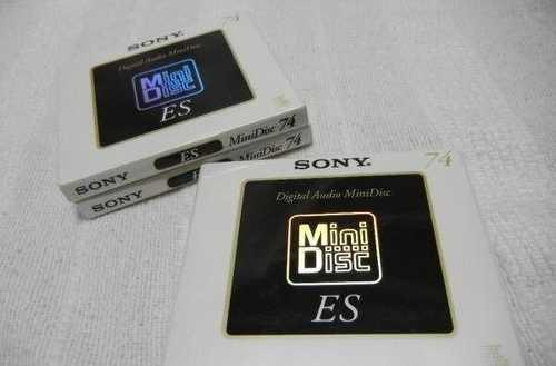 Новые минидиски Sony ES 74 и DAT кассеты Sony ES
