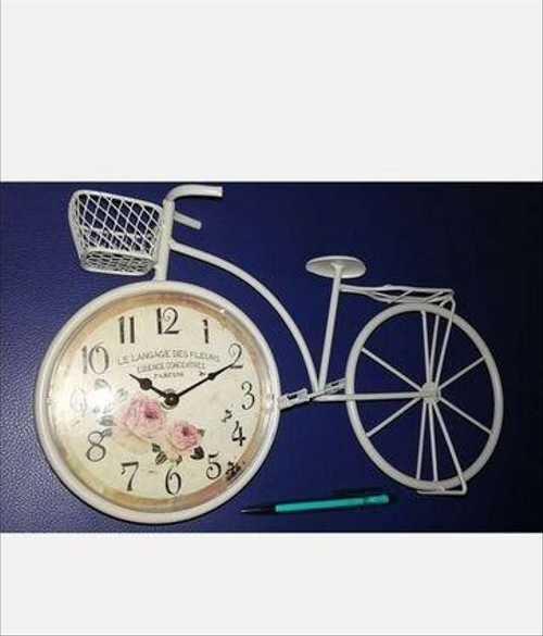 Часы настольные велосипед, Прованс