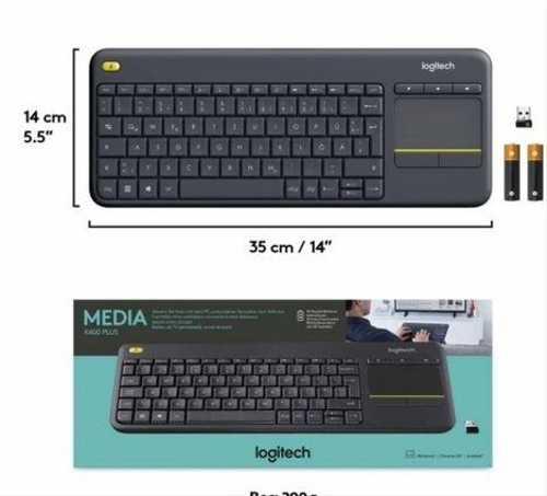 Клавиатура для SmartTV Logitech K400 Plus