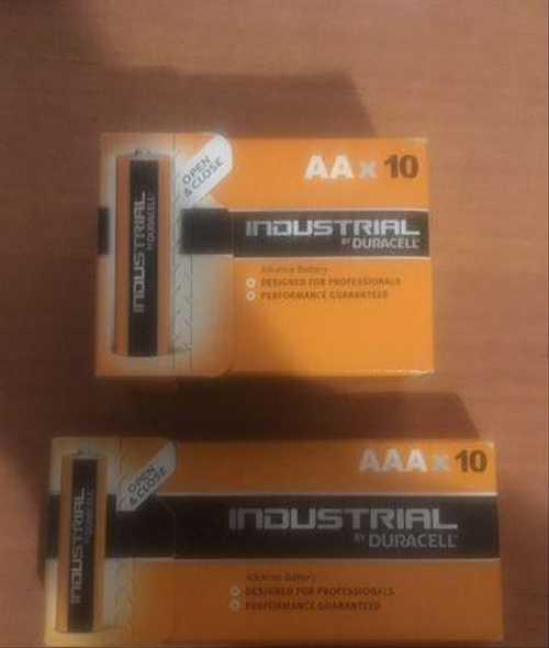 Батарейки Duracell Industrial AA AAA LR6 LR03