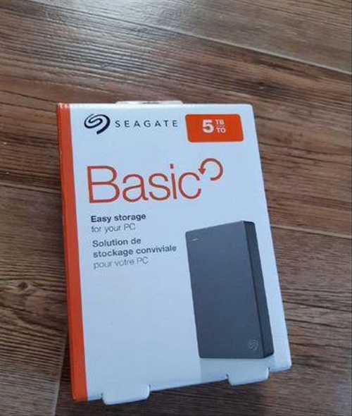 Внешний жесткий диск 5 тб Seagate 5TB не вскрытый