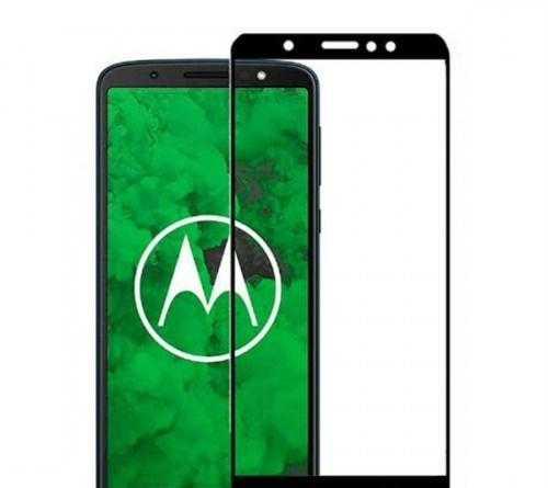 Стекло Motorola E5 Plus чер. 3D full техпак