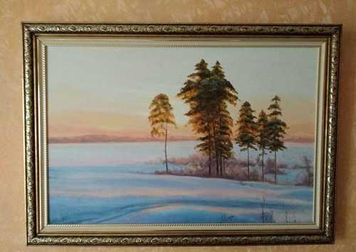 Картина Зимний пейзаж А. Кигель