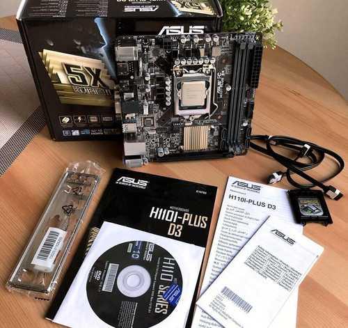 I3-6300 3.8ггц + asus H110I-plus D3 mini-ITX, DDR3