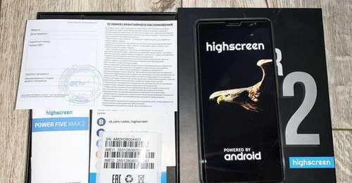 Смартфон Смартфон highscreen Power Five Max 2 4+64