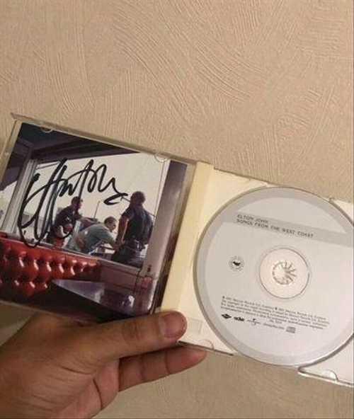 Автограф Элтон Джон Elton John диск CD