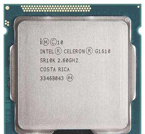 Сокет 1155 Intel Celeron G1610 Ivy Bridge (2600MHz