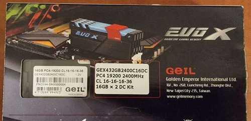 Geil EVO X RGB DDR4 2400Mhz 32 Gb (2 x 16 Gb)