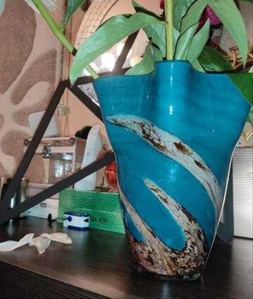 Итальянская ваза муранское стекло
