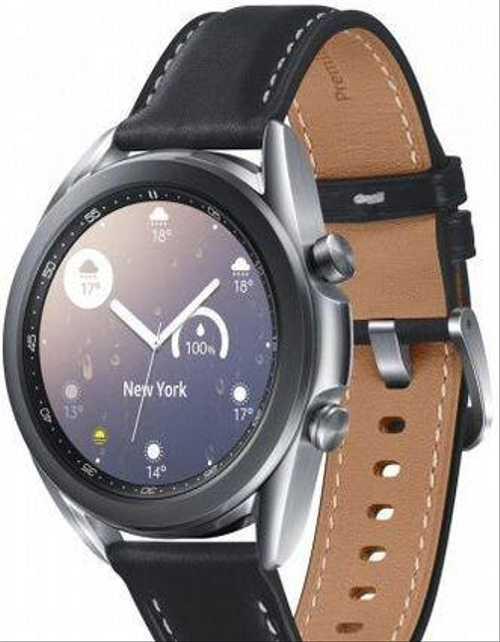 Часы Samsung Galaxy Watch3 41 мм Серебристый/Черны