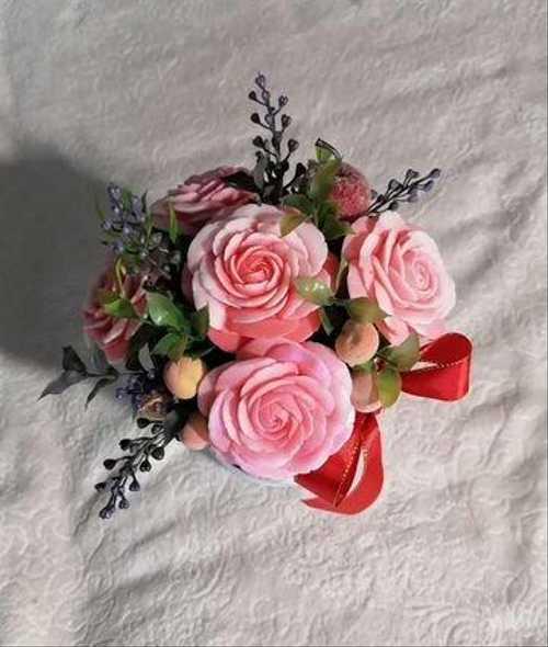 Подарок из мыла#цветы#мыльные розы