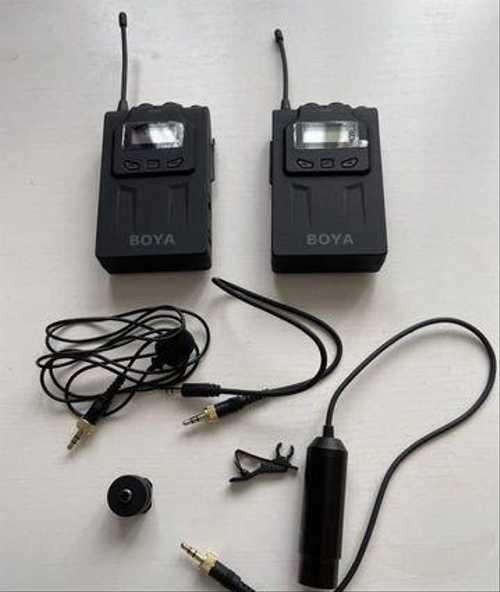 Радио петличный микрофон boya by wm6 для камеры