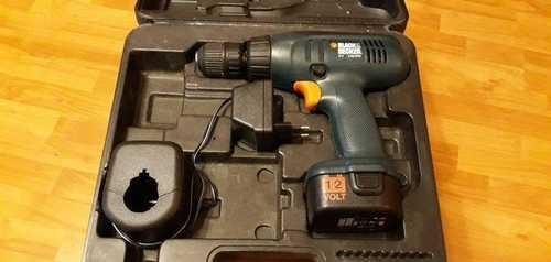 Дрель-шуруповерт Black & Decker 0-800 RPM, 12 V