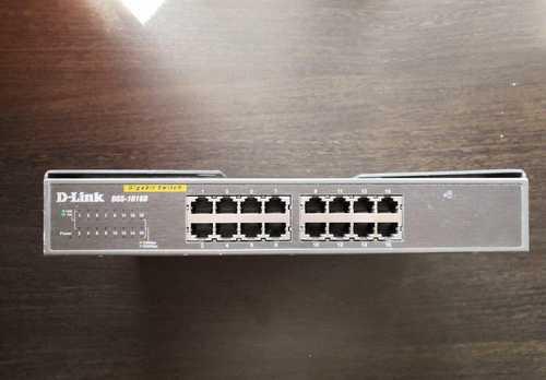 Свитч 16х1000Mbit в стойку D-Link DG-1016D