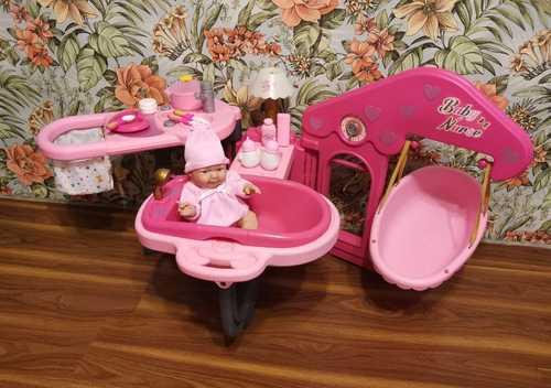 Кухня, ванночка, кроватка Smoby игровой центр