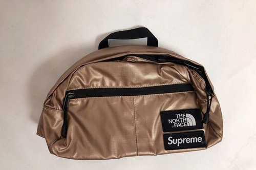 Supreme The north face rose gold сумка