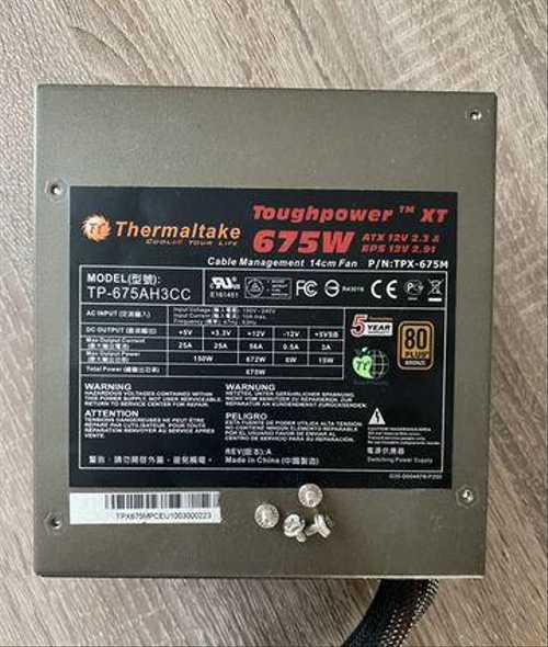 Блок Питания Thermaltake ToughPower XT 675W