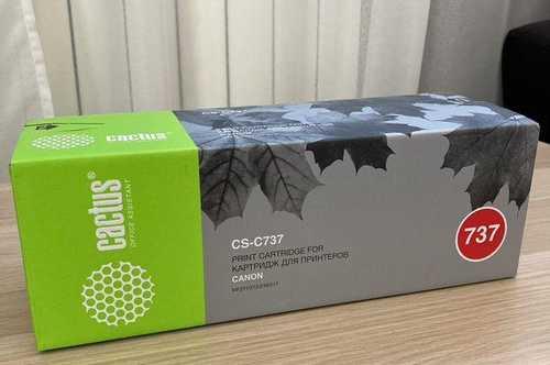 Картридж Cactus CS-C737 для принтеров, черный