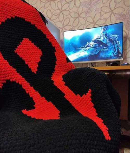 Плед "За Орду" из вселенной World of Warcraft
