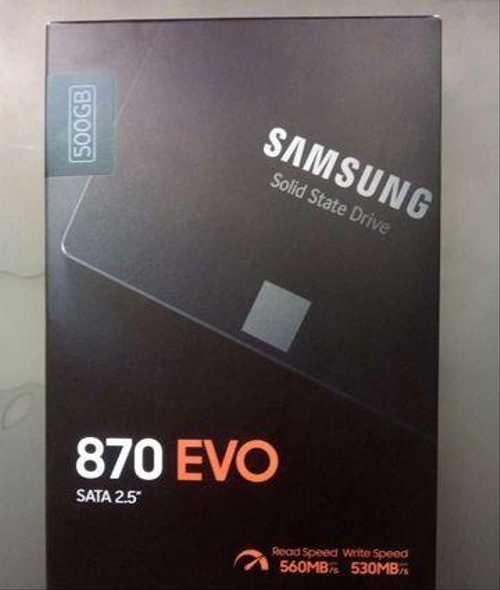 Новый SSD Samsung EVO 870 500Gb