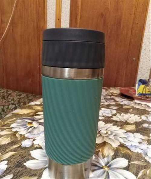 Термокружка Emsa Travel Mug Easy Twist Green