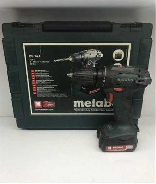 Шуруповерт Metabo D-72622 BS 14.4v,2.0Ah,2 акб