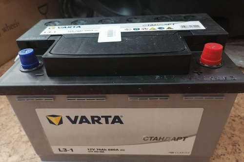 Аккумулятор varta 74ah - +