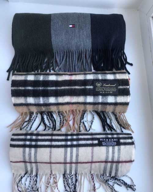 Шарфы Burberry, Tommi Hilfiger, Lambswool