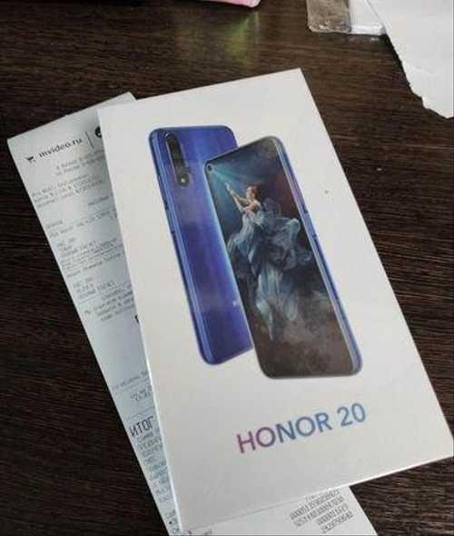 Honor nova 20. 13 128 Blue запечатанный.