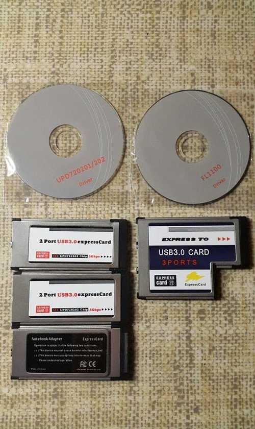 Контроллер ExpressCard 34mm 54mm pcmcia - USB 3.0